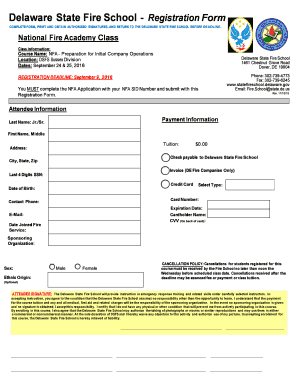 Fillable Online statefireschool delaware Preparation for Initial ...