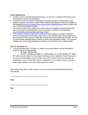 Fillable Online Federal E-Sign Act Disclosure and Consent Fax Email ...