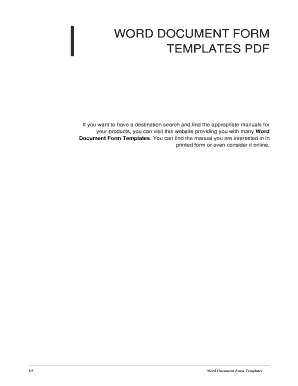 Fillable Online barmeze Word Document Form Templates. word document ...