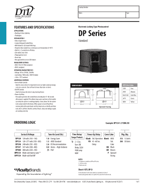 Fillable Online FEATURES AND SPECIFICATIONS DP Series Fax Email Print ...