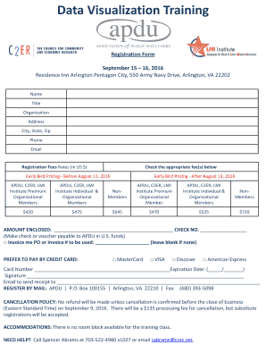 Fillable Online c2er Data Visualization Training Fax Email Print ...