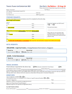 Fillable Online Expedition 363 Staff Authorization Fax Email Print ...