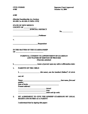 Fillable Online CIVIL FORMS Supreme Court Approved 4-985 October 14 ...