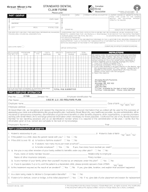 Fillable Online ibew353 STANDARD DENTAL CLAIM FORM - Local 353 ...