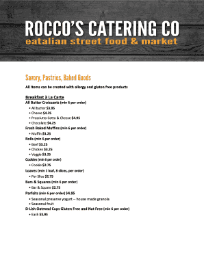 Fillable Online roccosdeli Download Catering Menu - Rocco 's Deli - roccosdeli Fax Email Print ...
