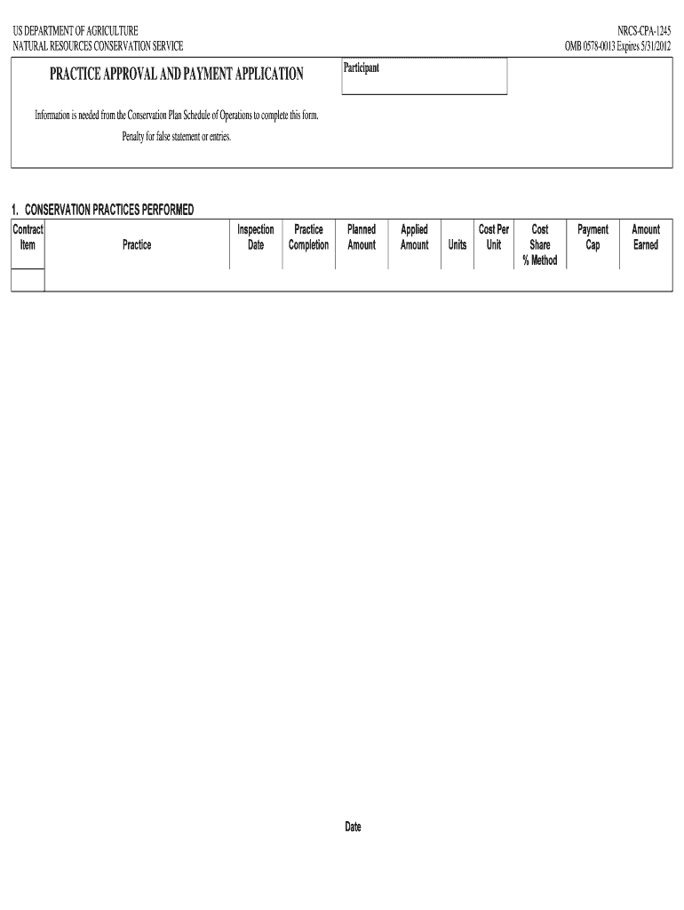 Nrcs Cpa 1245 - Fill Online, Printable, Fillable, Blank | pdfFiller