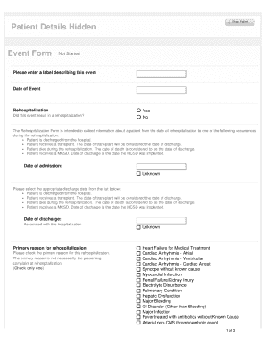 Fillable Online uab Show Patient Patient Details Hidden Event Form Fax ...