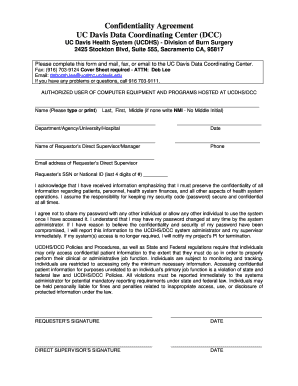 Fillable Online ucdavisdcc Forms - External Confidentiality Agreement.pdf Fax Email Print ...