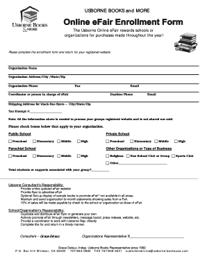 Fillable Online USBORNE BOOKS and MORE Fax Email Print - pdfFiller