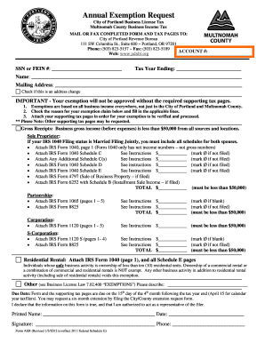 Fillable Online Annual Exemption Request Draft 2010 08 v2 5 JM.doc Fax ...