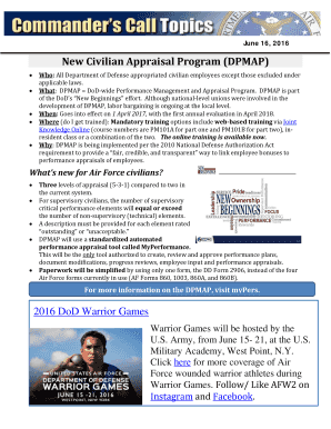 Fillable Online New Civilian Appraisal Program (DPMAP) Fax Email Print ...