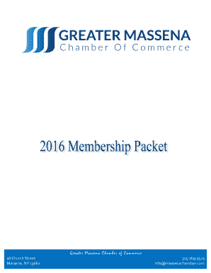 Fillable Online Membership Packet '16 (PDF) Want to sign up the old ...