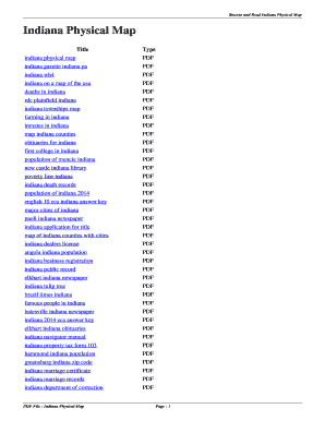 physical map of indiana