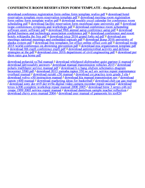 Fillable Online thejavabook CONFERENCE ROOM RESERVATION FORM TEMPLATE ...