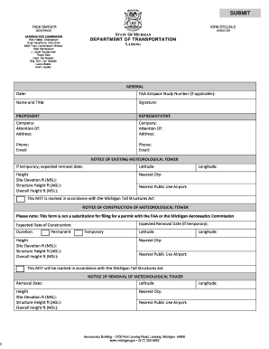 Fillable Online michigan S O M AERONAUTICS COMMISSION DEPARTMENT OF ...
