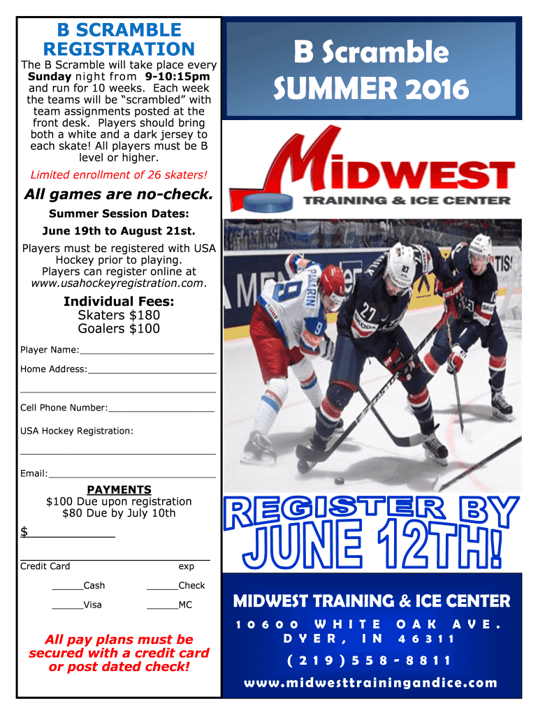 Fillable Online B SCRAMBLE Fax Email Print - pdfFiller