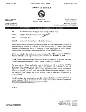 Fillable Online wfsd k12 ny FEMA Notice for Community Members - William ...