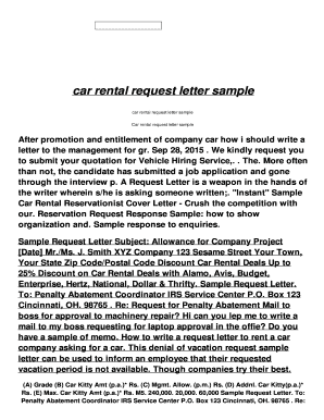 Fillable Online car rental request letter sample - rtp.hundotheory.com ...