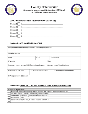 Fillable Online rivcodistrict3 APPLYING FOR CID WITH THE FOLLOWING ...