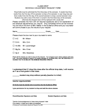 Fillable Online perrylocal SCHEDULE ADJUSTMENT REQUEST FORM - Perry ...