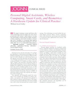 Fillable Online Personal Digital Assistants, Wireless Computing, Smart ...