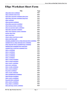 Eftps Worksheet Publication 966 (Rev. 03 2012) Internal Revenue