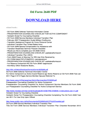 Fillable Online booksread Dd Form 2648 FREE download- boksread.org. Dd ...