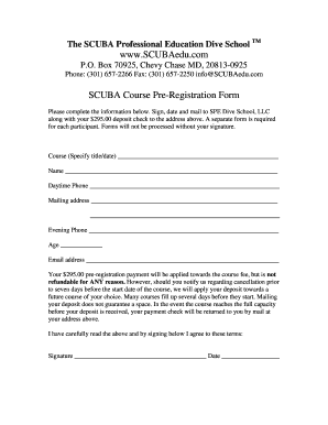 Fillable Online SPE Registration Form web Fax Email Print - pdfFiller