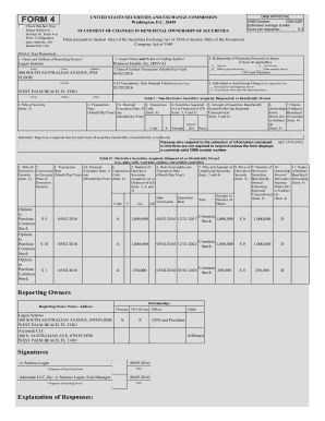 Fillable Online FORM 4 - ir.rennovahealth.com Fax Email Print - pdfFiller