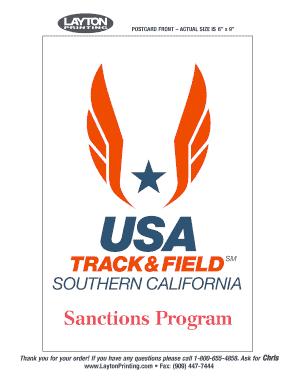 Fillable Online usatf (6 x 9) PC Approval Form - usatf.org Fax Email ...