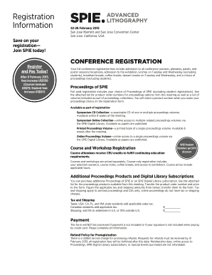 Fillable Online spie (Courses increase - spie Fax Email Print - pdfFiller