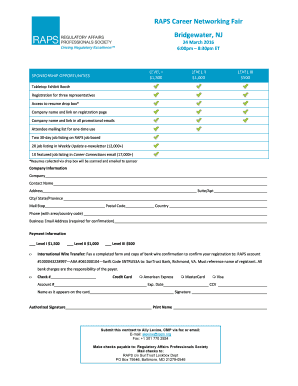Fillable Online raps Bridgewater NJ Reg Form Fax Email Print - pdfFiller