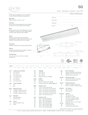 Fillable Online SG-LED - clear all - The L.C.Doane Company Fax Email ...