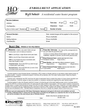 Fillable Online dsqif6e9i35iw cloudfront H2O Select Enrollment Form Rev ...