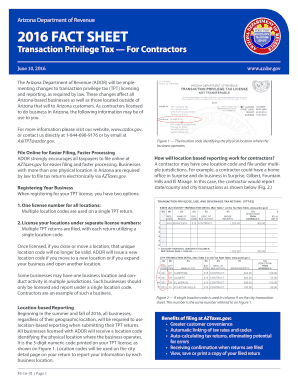Fillable Online Transaction Privilege Tax For Contractors Fax Email ...