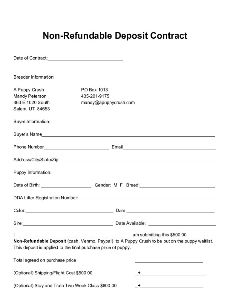 Non Refundable Payment Agreement Template Fill Online Printable Non Refundable Payment Agreement Template Fill Online Printable
