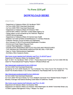 Va Form 2235 - Fill Online, Printable, Fillable, Blank | pdfFiller