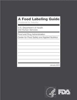 Fillable Online Labeling Guide - U.S. Food and Drug Administration Fax ...