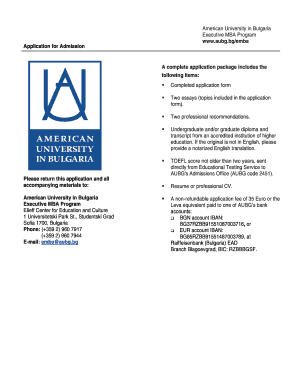 Aubg Application - Fill Online, Printable, Fillable, Blank | pdfFiller