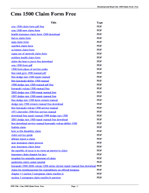 Fillable Online hydd cable-modem Cms 1500 Claim Form Free - hydd.cable ...