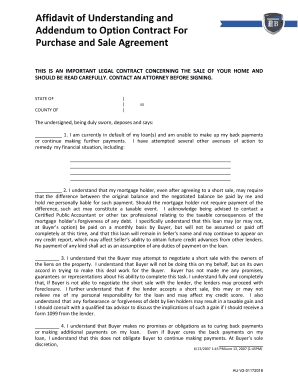 Fillable Online AFFIDAVIT OF UNDERSTANDING - s3.amazonaws.com Fax Email ...