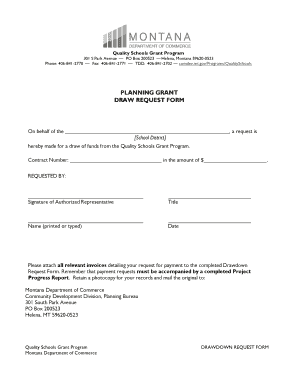 Fillable Online comdev mt Request for Payment Form. Request for Payment ...