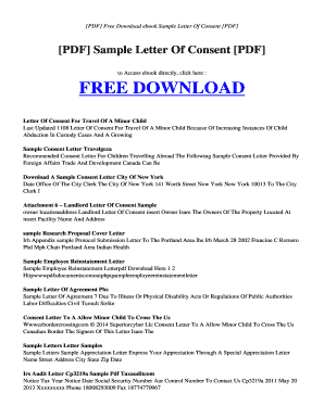Fillable Online PDF free download book SAMPLE LETTER OF CONSENT PDF ...