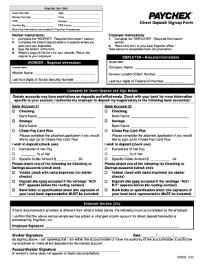 Fillable Online Direct Deposit Signup Form - Choice Home Care Fax Email ...