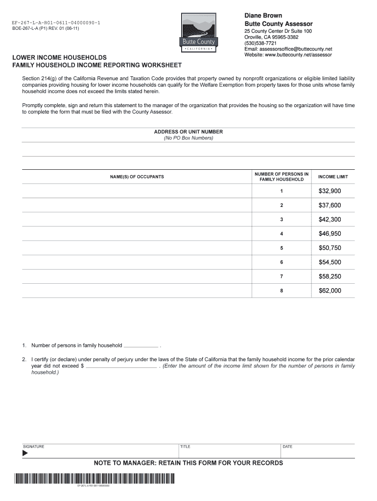 Fillable Online capropeforms Download Form BOE-267-L-A Fax Email Print ...