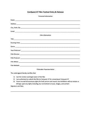 Fillable Online conquestkc signed entry form - ConQuesT 47: Prime Fax ...