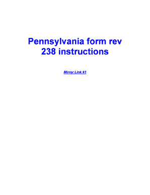 Fillable Online Pennsylvania form rev 238 instructions - WordPress.com ...