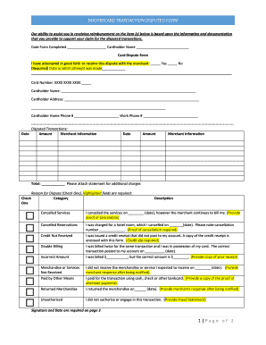 Fillable Online towerfcu Mastercard transaction Disputed Form ...