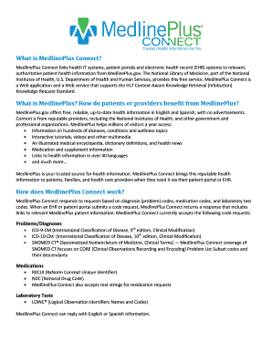 Fillable Online What is MedlinePlus Fax Email Print - pdfFiller