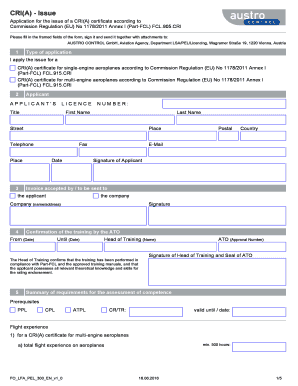 Fillable Online CRI(A) - Issue. Application for the issue of a CRI(A ...